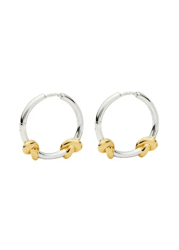 MISSOMA X Lucy Williams Knot Small Hoop Earrings - Gold