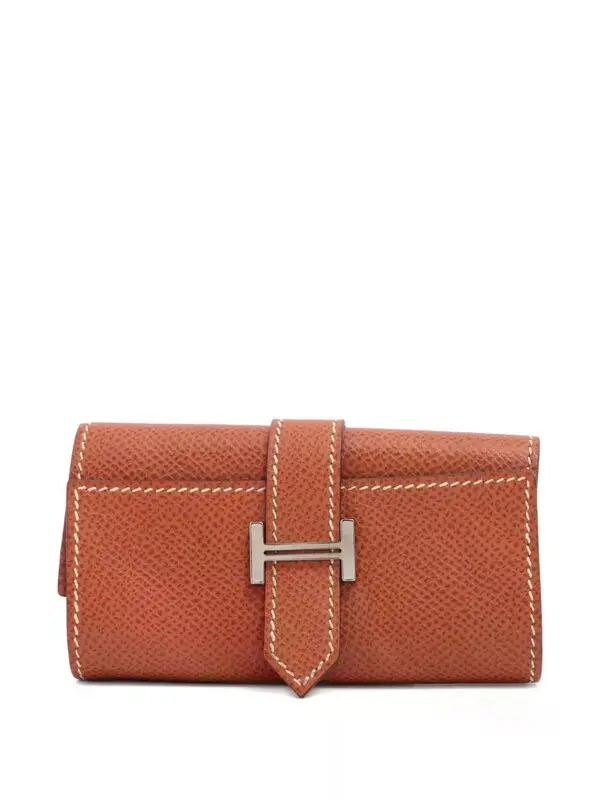 Hermès Signature H Push-lock Key Chain - Brown