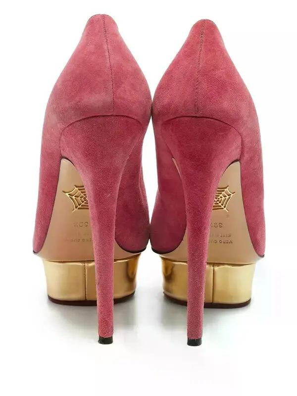 CHARLOTTE OLYMPIA 150mm Suede Platform Pumps