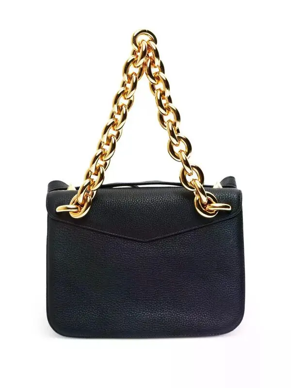 Bottega Veneta Chain Mount Envelope Shoulder Bag - Black