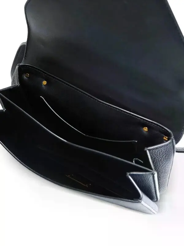 Bottega Veneta Chain Mount Envelope Shoulder Bag - Black