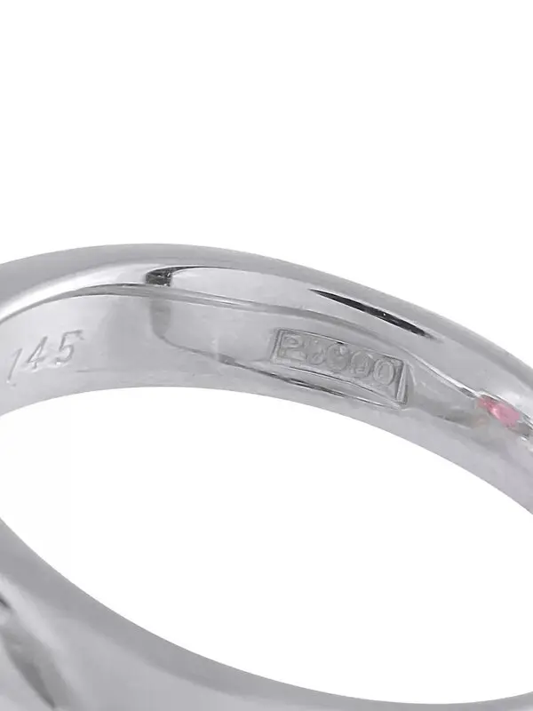 LB EXCLUSIVE Platinum Diamond And Ruby Three-stone Ring