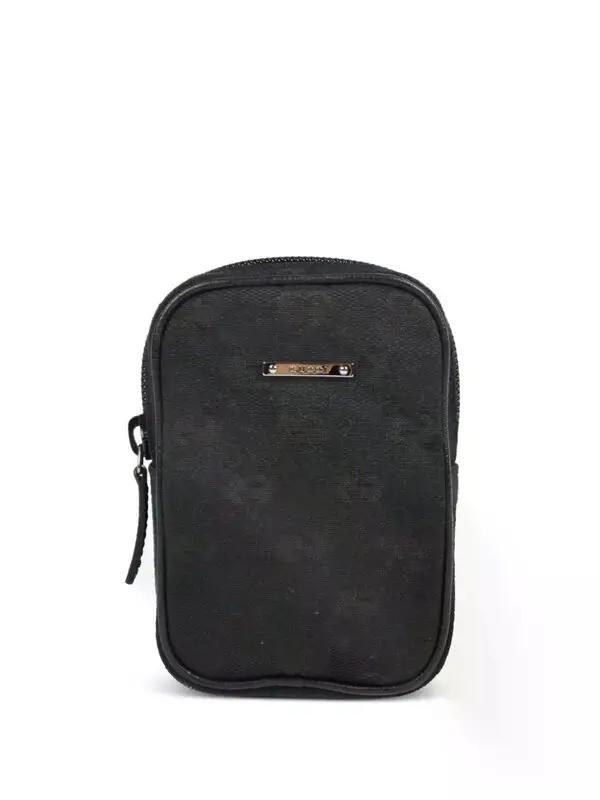 Gucci 1990-2000 Classic Gg Canvas Mini Zipped Pouch - Black