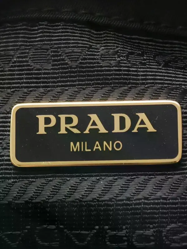 Prada Tessuto Duet Bucket Bag - Black