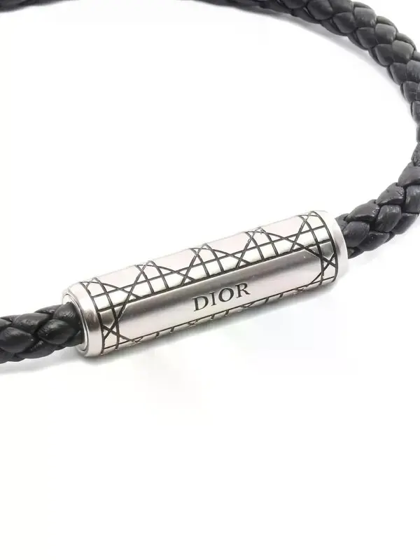 Dior 2000s Cannage Leather Bracelet