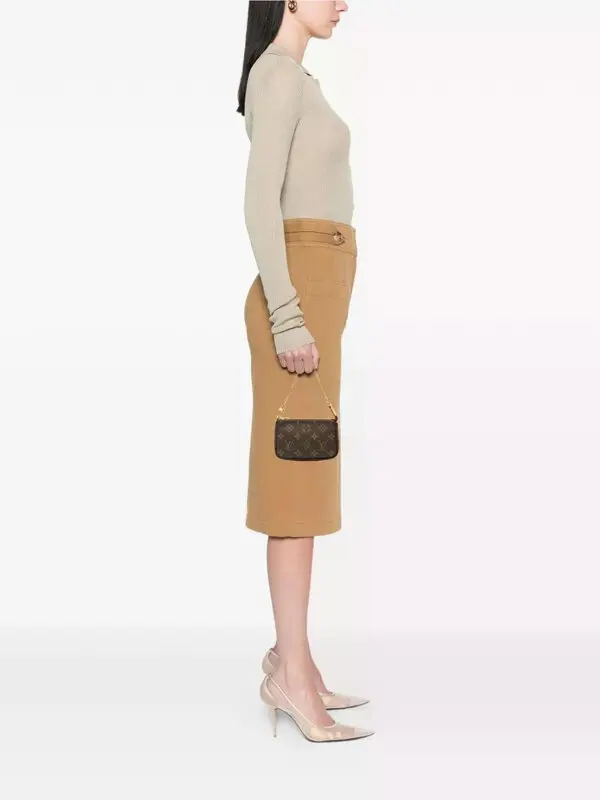 LOUIS VUITTON Monogram Mini Pochette Accessoires Handbag - Brown