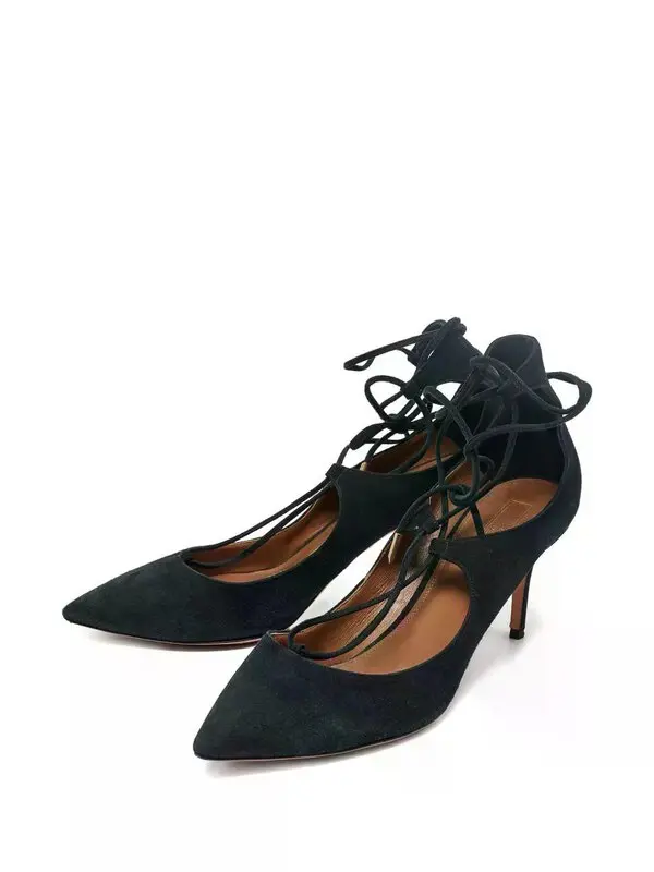 AQUAZZURA 80mm Suede Pumps