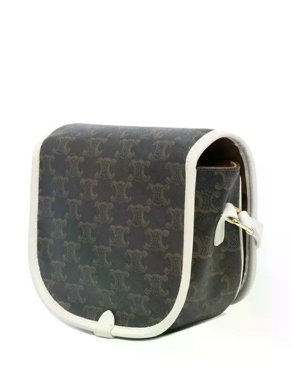 Celine 2020 Medium Triomphe Folco Crossbody Bag - Brown