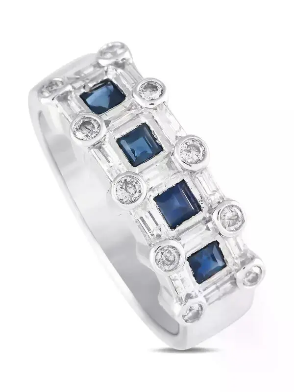 LB EXCLUSIVE 14kt White Gold Sapphire Ring - Silver