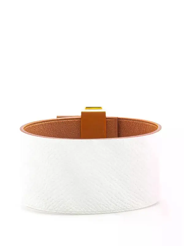 Hermès 2014 Bicolor Epsom Reversible Illusion Bracelet
