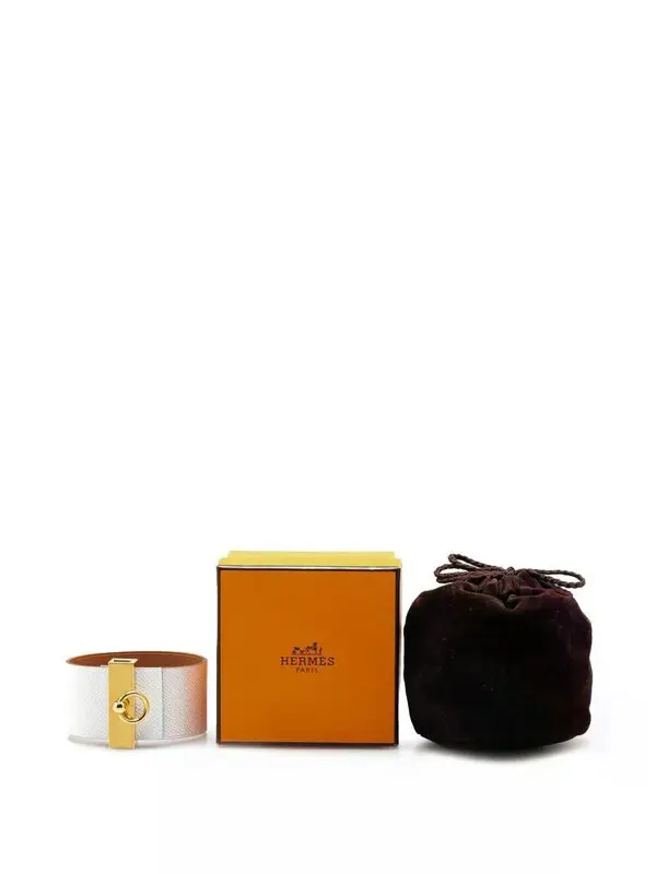 Hermès 2014 Bicolor Epsom Reversible Illusion Bracelet
