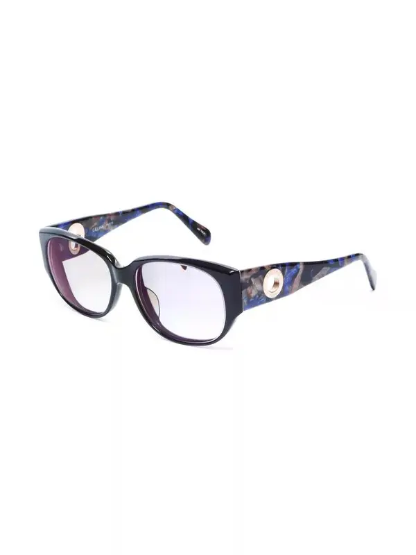 Celine Marbled Square-frame Glasses