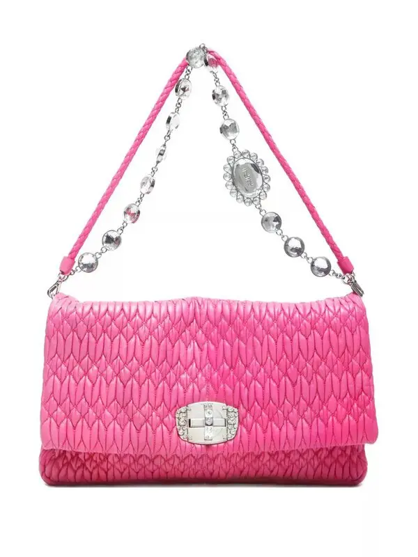 Miu Miu 2010 Matelassé Shoulder Bag - Pink