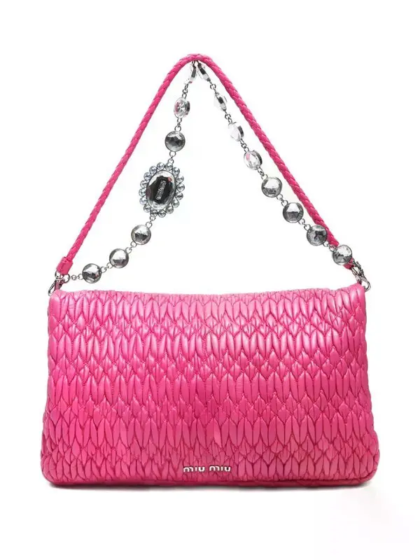 Miu Miu 2010 Matelassé Shoulder Bag - Pink