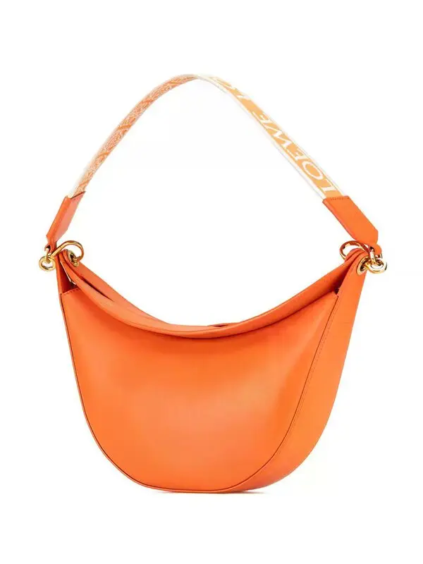 Loewe Small Leather Luna Hobo Bag - Orange