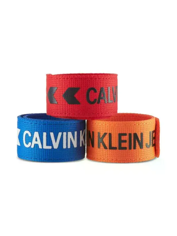Calvin Klein Logo Bracelet Set - Red