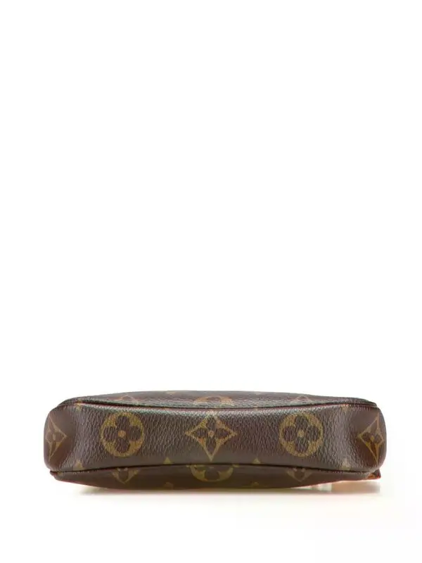 LOUIS VUITTON 2004 Monogram Mini Pochette Accessoires - Brown