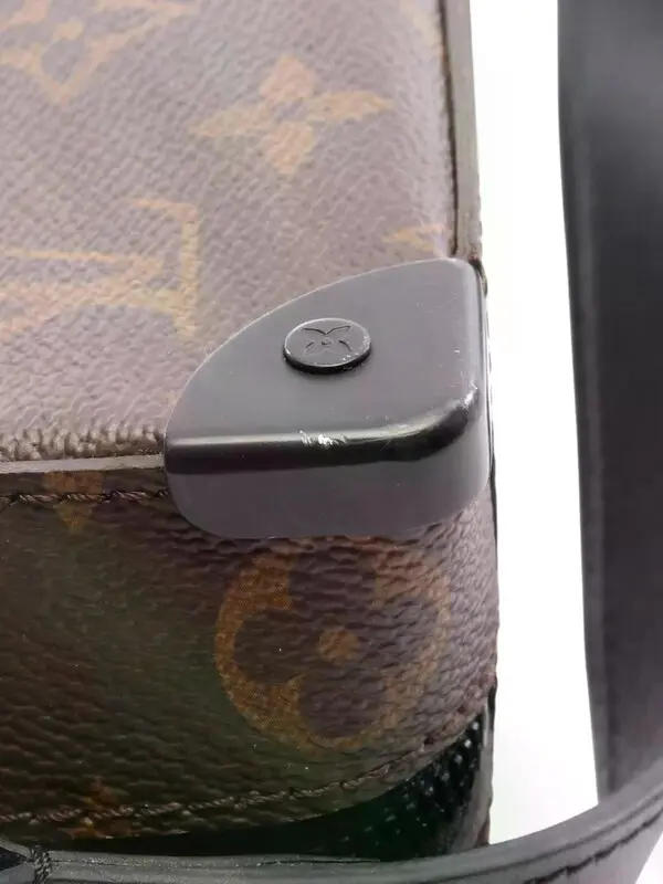 LOUIS VUITTON Monogram Macassar Handle Soft Trunk Satchel