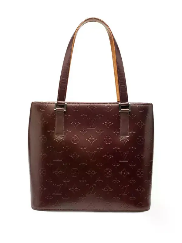 LOUIS VUITTON 2002 Monogram Mat Stockton Tote Bag - Red