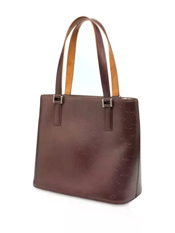 LOUIS VUITTON 2002 Monogram Mat Stockton Tote Bag - Red