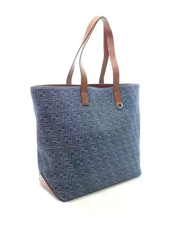 Fendi Jacquard Ff Shopping Tote Bag
