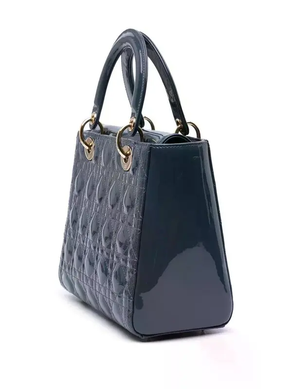 Dior 2020 Medium Patent Cannage Lady Satchel