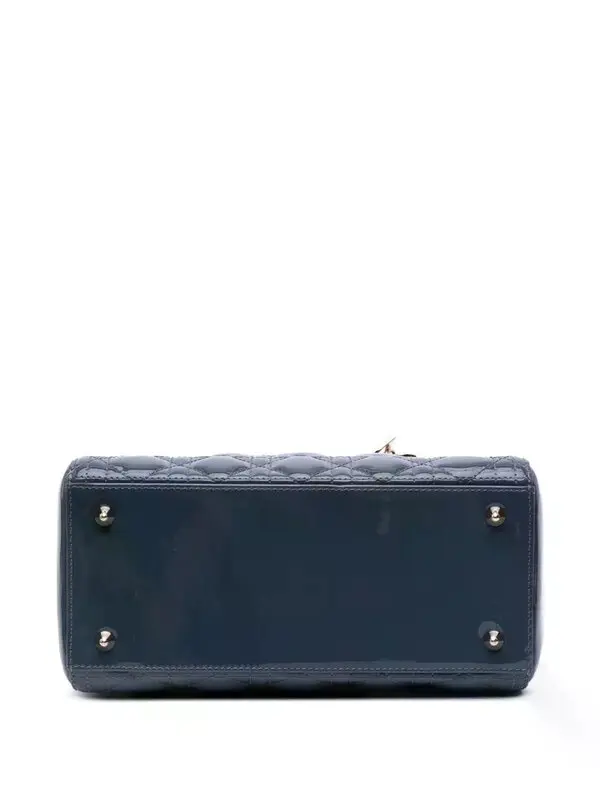 Dior 2020 Medium Patent Cannage Lady Satchel