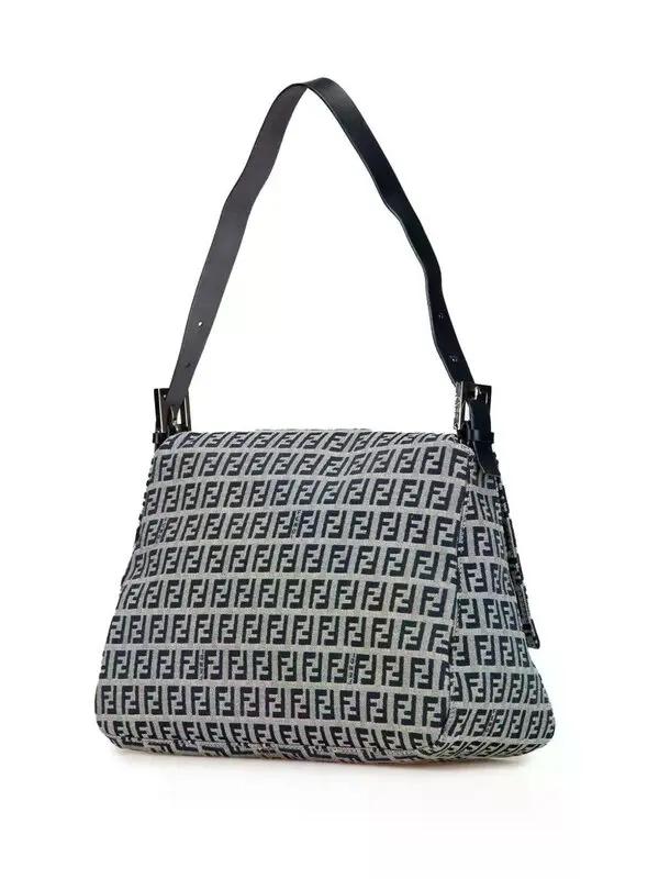 Fendi 2000-2010 Zucchino Canvas Mamma Forever Shoulder Bag