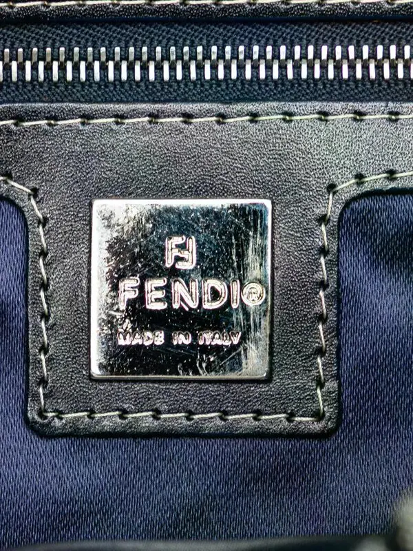 Fendi 2000-2010 Zucchino Canvas Mamma Forever Shoulder Bag