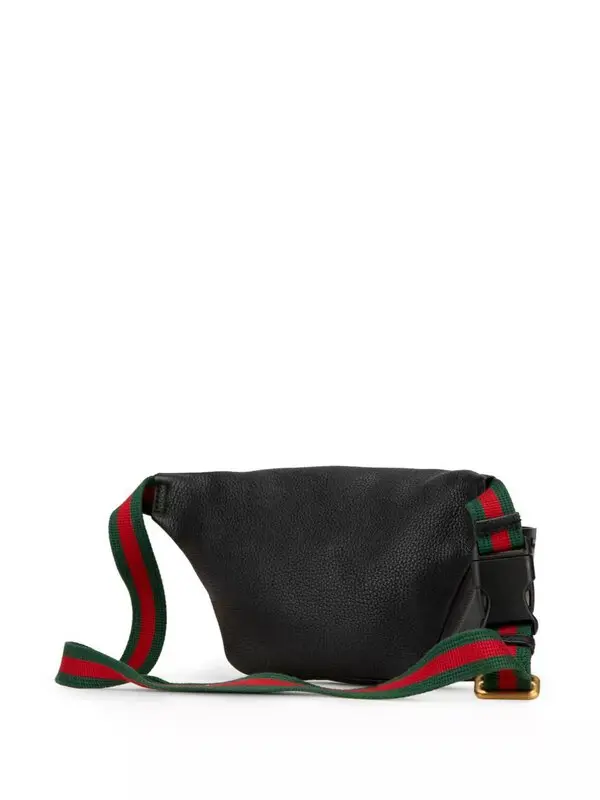 Gucci Leather Logo Belt Bag - Black