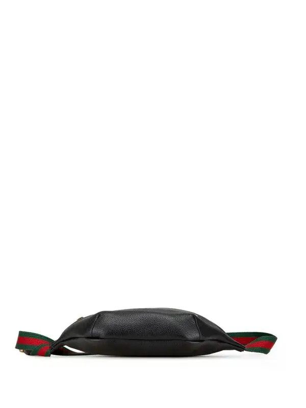 Gucci Leather Logo Belt Bag - Black