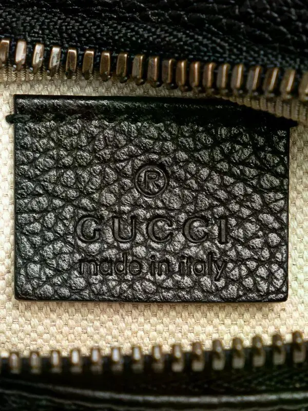Gucci Leather Logo Belt Bag - Black