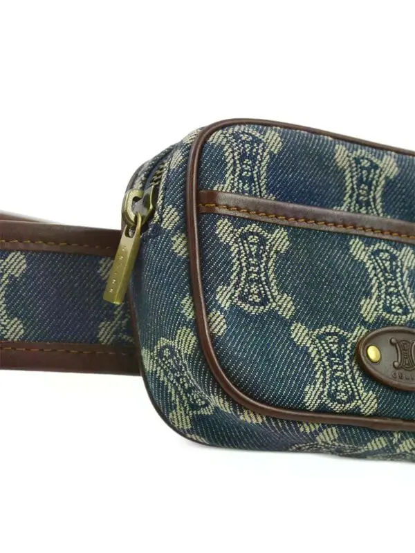 Celine 1990-2000s Macadam-pattern Belt Bag