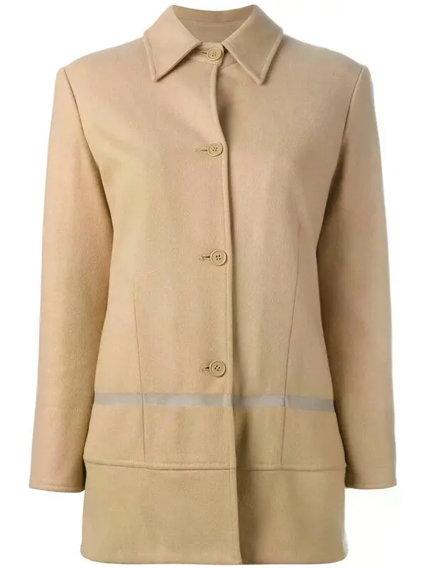 Helmut Lang Single-breasted Wool Coat