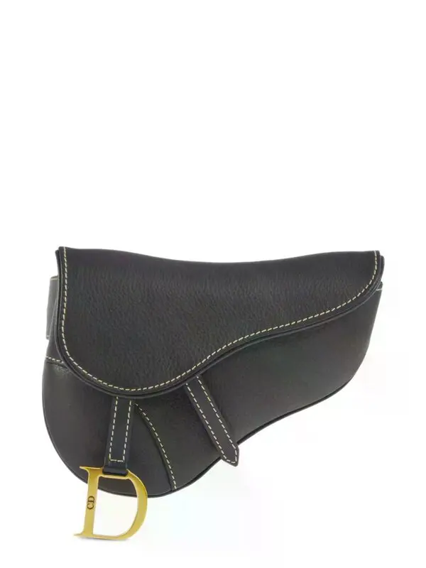 Dior Saddle Leather Belt Bag - Black