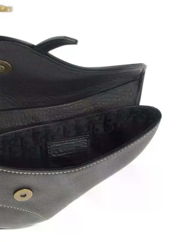 Dior Saddle Leather Belt Bag - Black