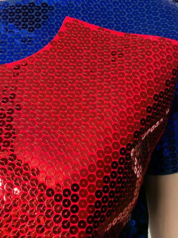 Comme Des Garçons Sequined Two Dimension Blouse
