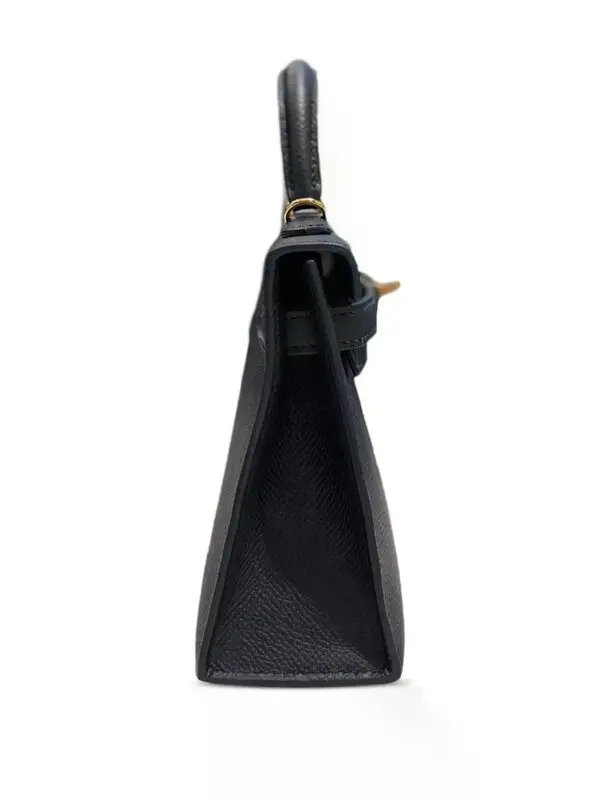 Hermès 2024 Mini Kelly Sellier 20 Epsom Leather Gold-hardware Tote Bag - Black