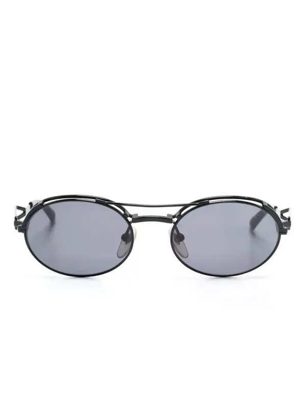 JEAN PAUL GAULTIER Oval-frame Sunglasses - Black