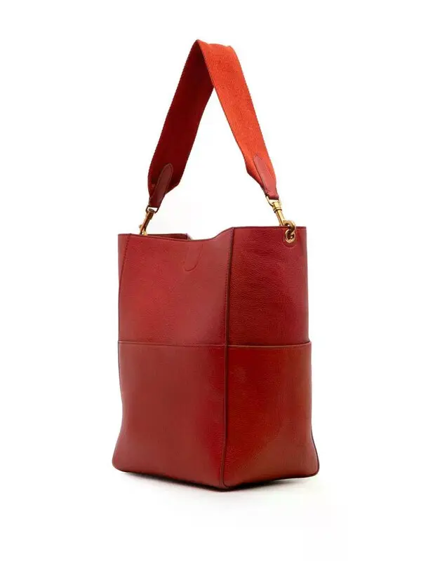 Celine 2018 Medium Leather Seau Sangle Bucket Bag