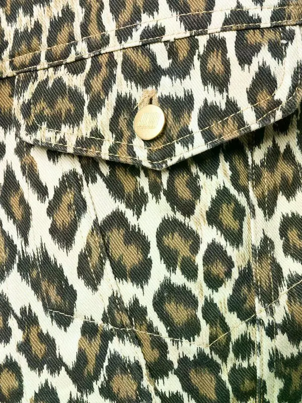 JEAN PAUL GAULTIER Leopard Print Cropped Jacket