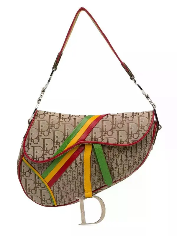 Dior 2004 Issimo Rasta Saddle Shoulder Bag