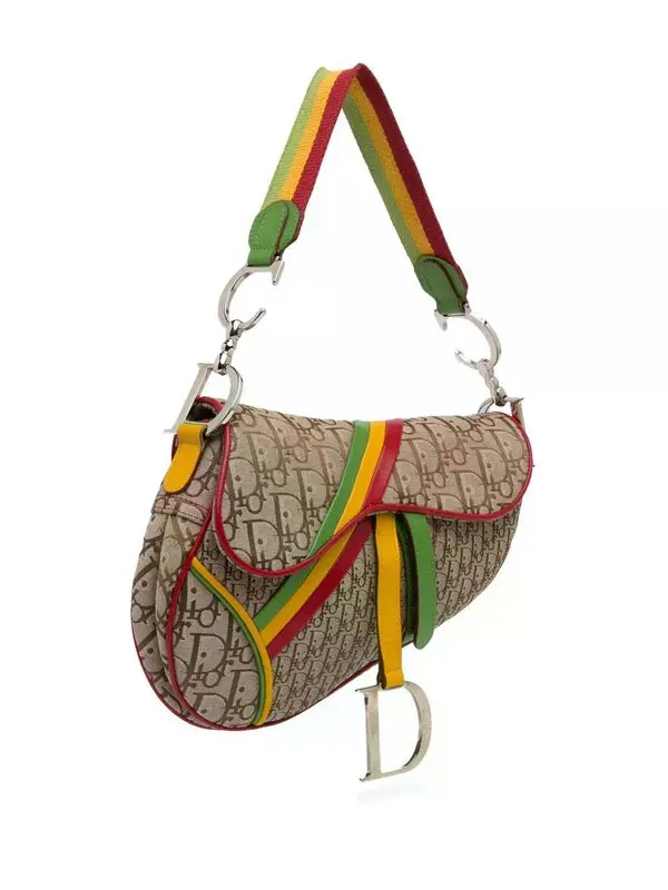 Dior 2004 Issimo Rasta Saddle Shoulder Bag