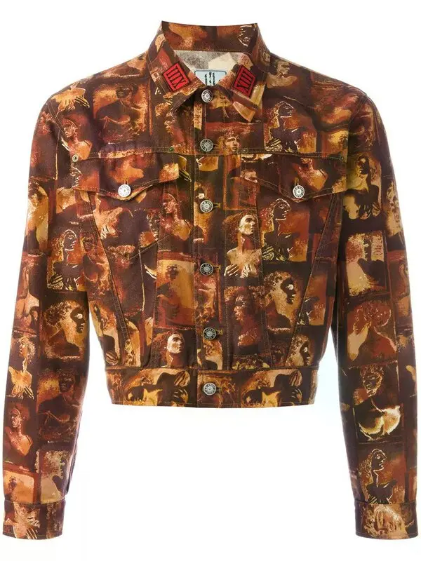 JEAN PAUL GAULTIER Printed Denim Jacket - Multicolour