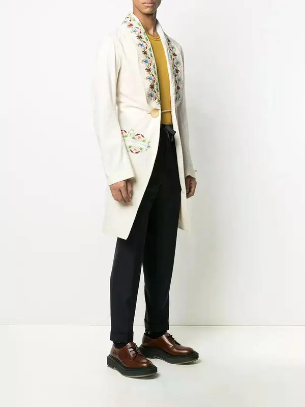 WALTER VAN BEIRENDONCK Revolution Embroidered Coat