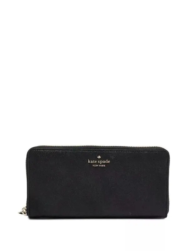 Kate Spade New York Pre-owned Zip-around Leather Wallet - Grey