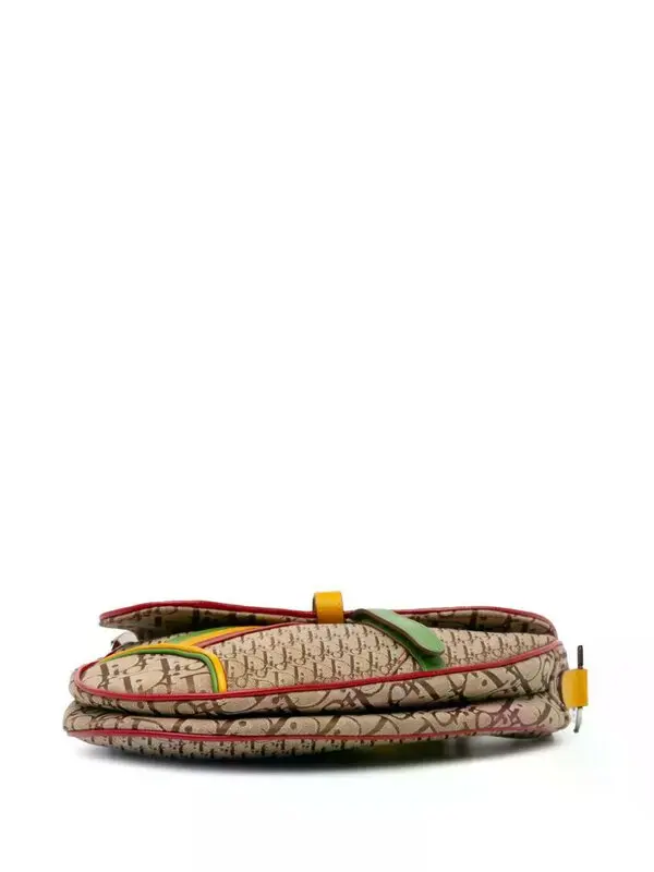 Dior Diorissimo Rasta Saddle Shoulder Bag - Brown