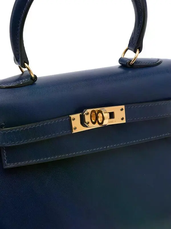 Hermès 1995 Kelly Sellier 20 Bag - Blue