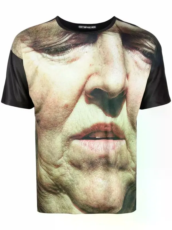 Issey Miyake 2010 Satoshi Fujiwara Photograph-print T-shirt - Black