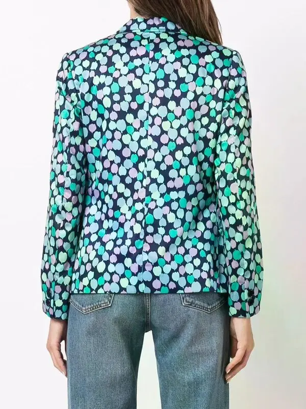 Celine 1980s Floral Blazer